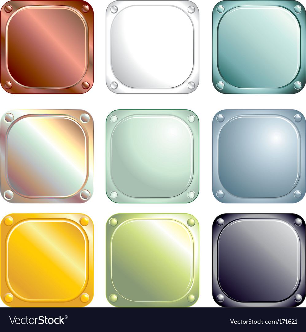 Square labels Royalty Free Vector Image - VectorStock