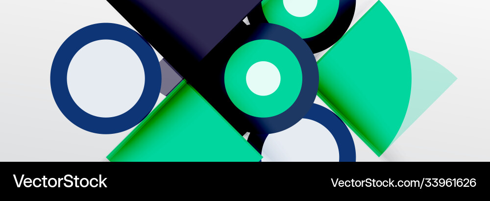 Bright color circles abstract round shapes Vector Image