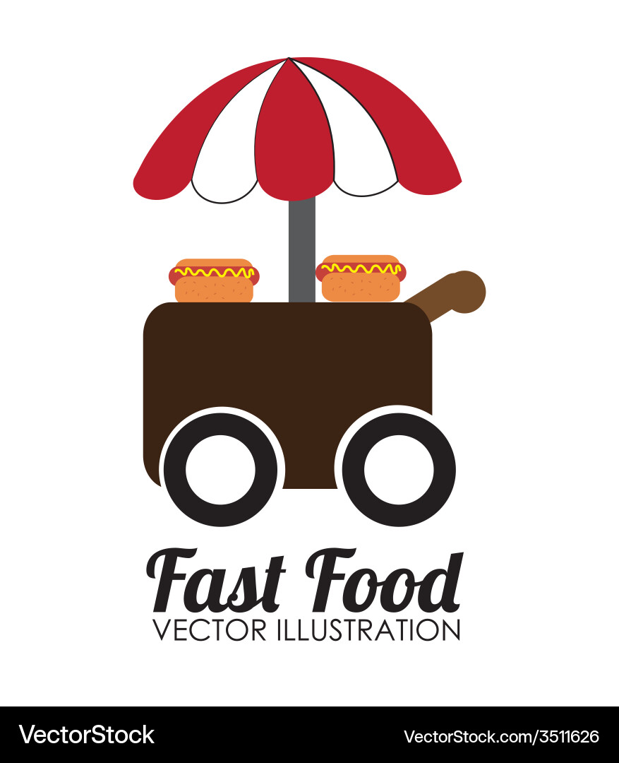 Food and restaurant design over white background Vector Image