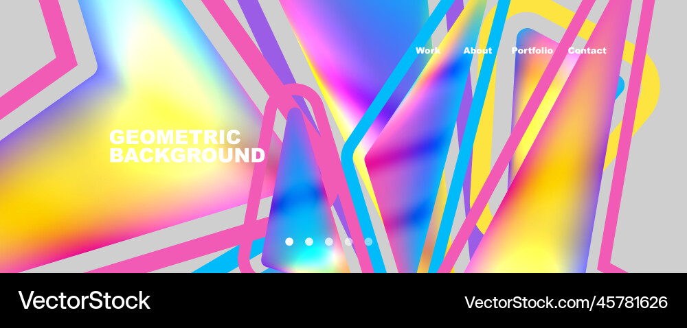 Geometric shapes minimalist abstract background Vector Image