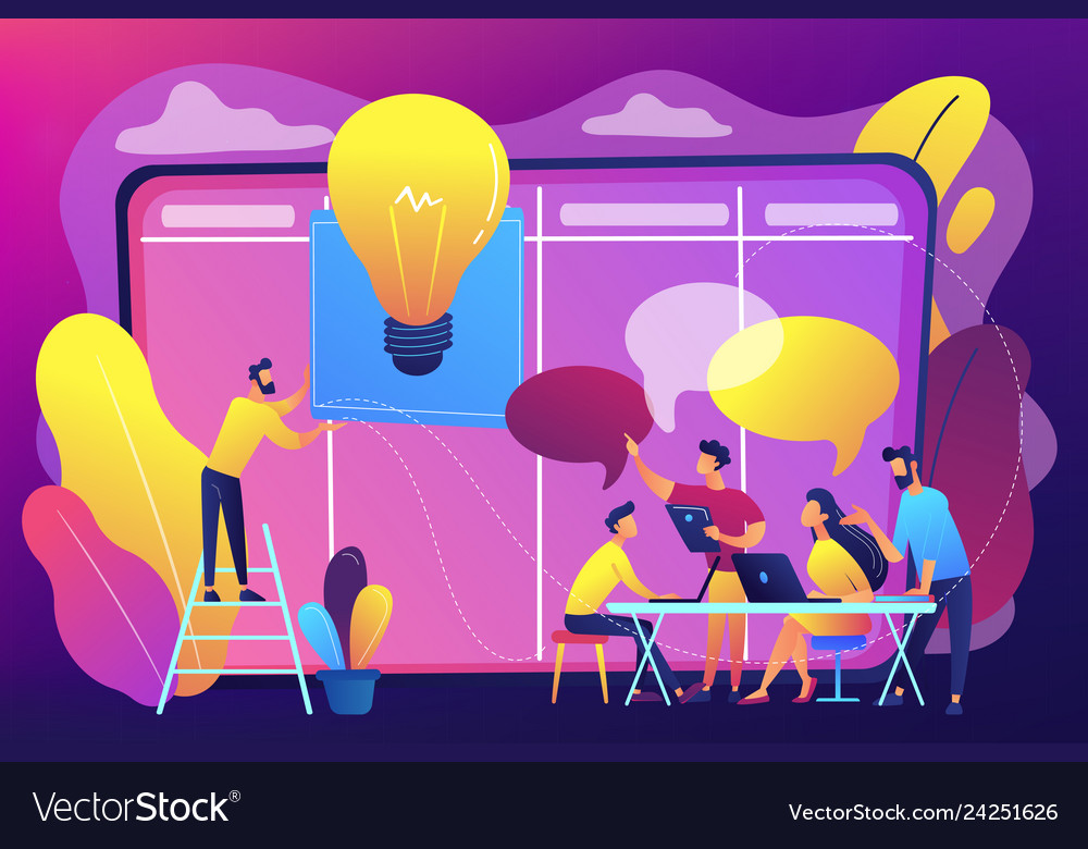 Managers workshop concept Royalty Free Vector Image