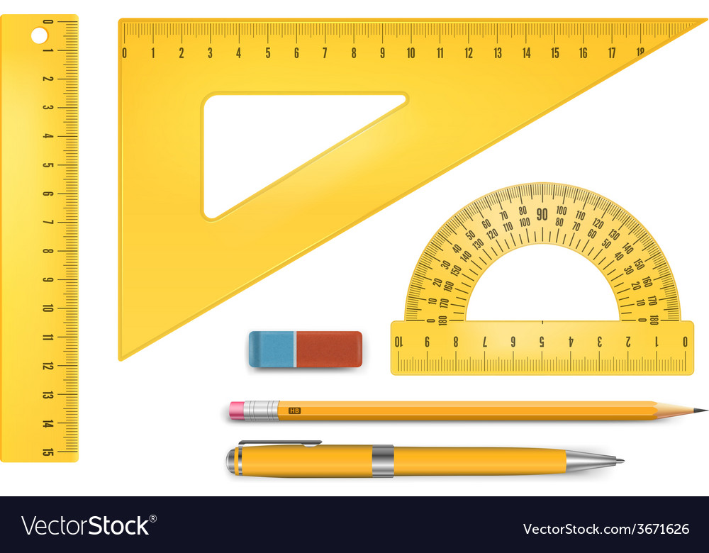Ruler instruments Royalty Free Vector Image - VectorStock