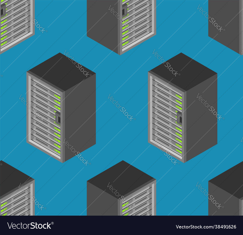 Server pattern seamless data center background Vector Image