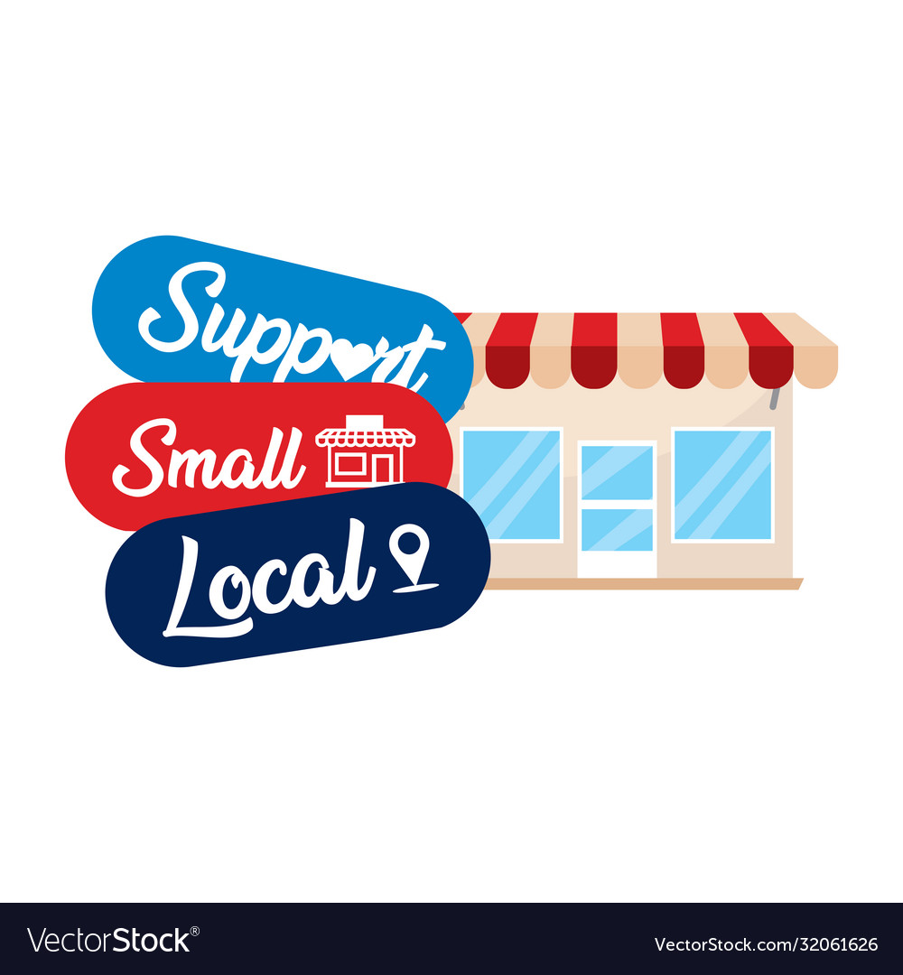 Support small poster Royalty Free Vector Image