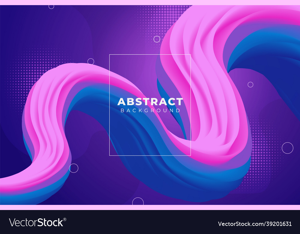 Abstract wavy fluid background gradient pink Vector Image