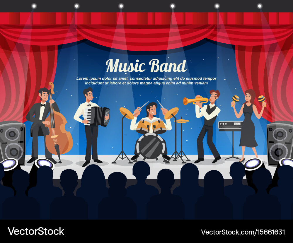 Cartoon musician Royalty Free Vector Image - VectorStock
