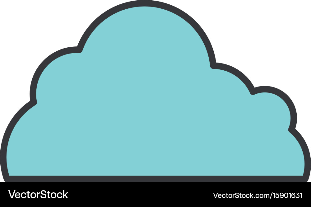 Cloud computing symbol Royalty Free Vector Image
