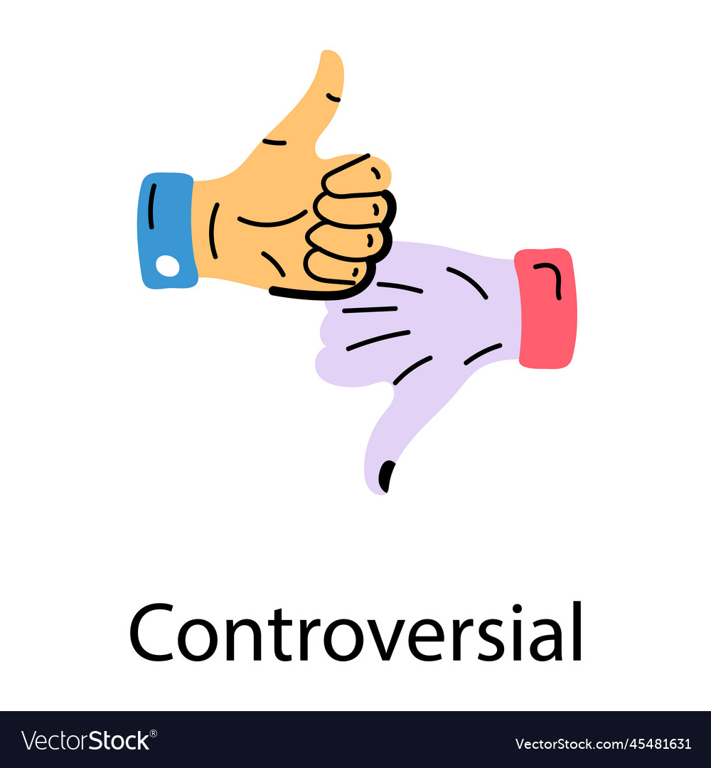 Controversial Royalty Free Vector Image - VectorStock