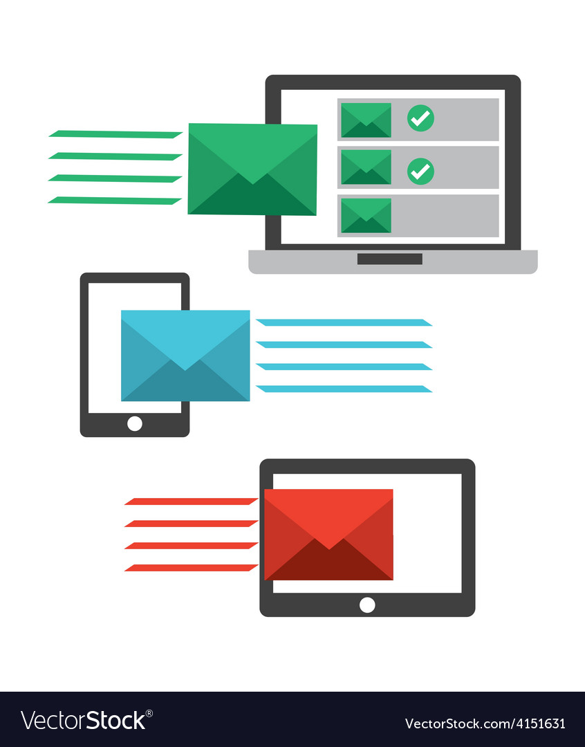 Email concept Royalty Free Vector Image - VectorStock