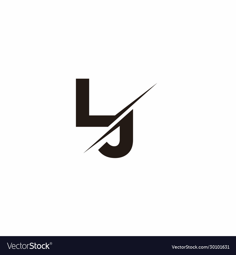 Logo monogram slash concept with modern designs Vector Image
