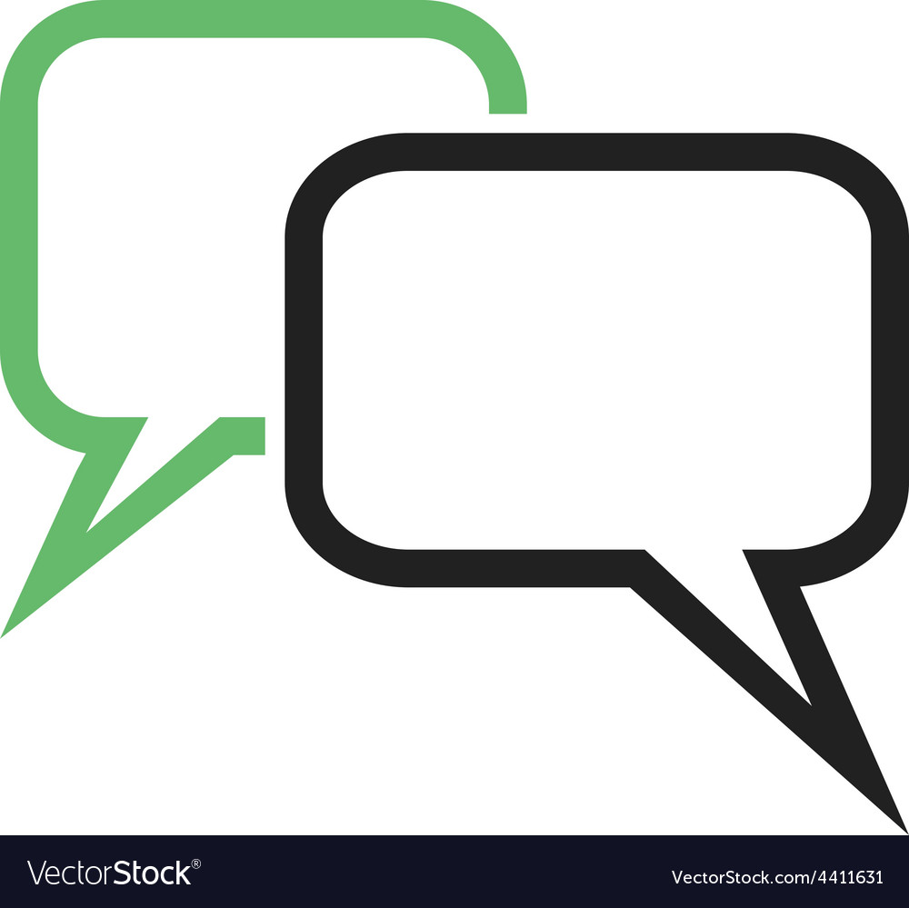 Message bubbles Royalty Free Vector Image - VectorStock
