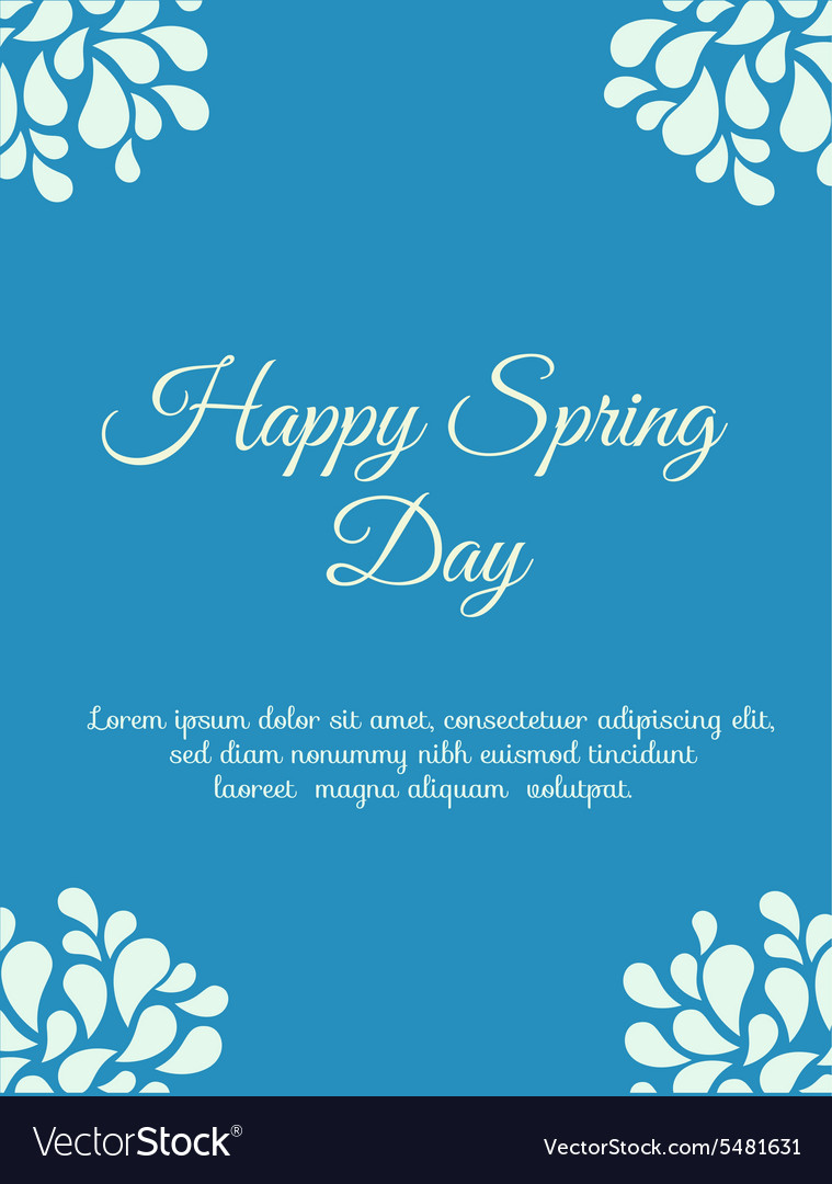 Spring Royalty Free Vector Image - VectorStock