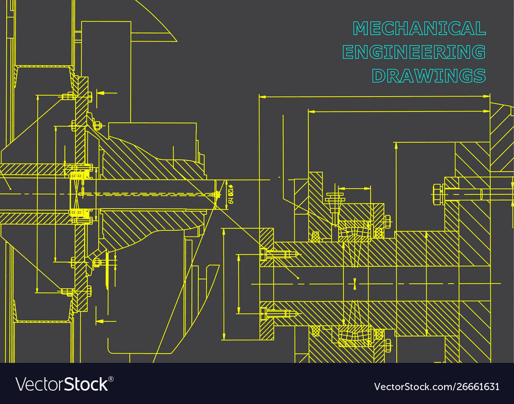 Technical mechanical engineering backgrounds Vector Image