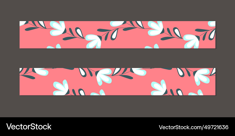 A set of decorative ribbon Royalty Free Vector Image