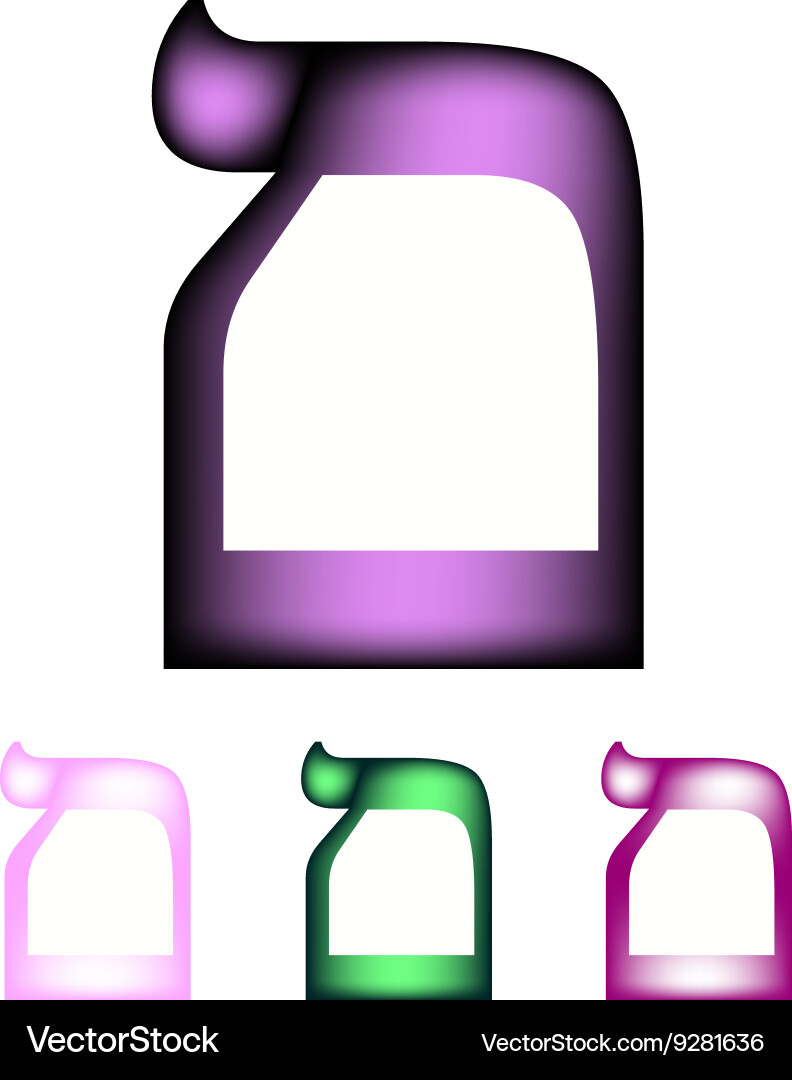Hebrew font the language the letter mem Royalty Free Vector