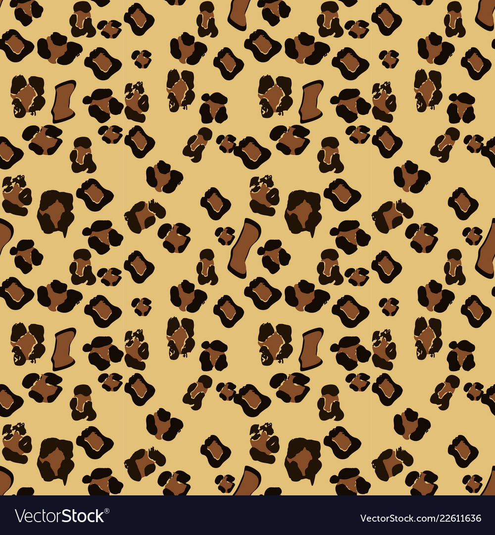 Leopard seamless pattern design background Vector Image