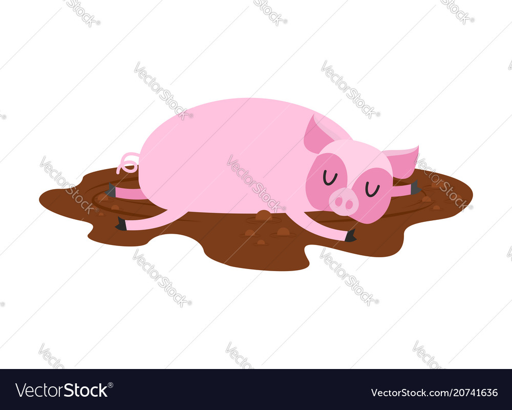 Messy Pigs Clipart