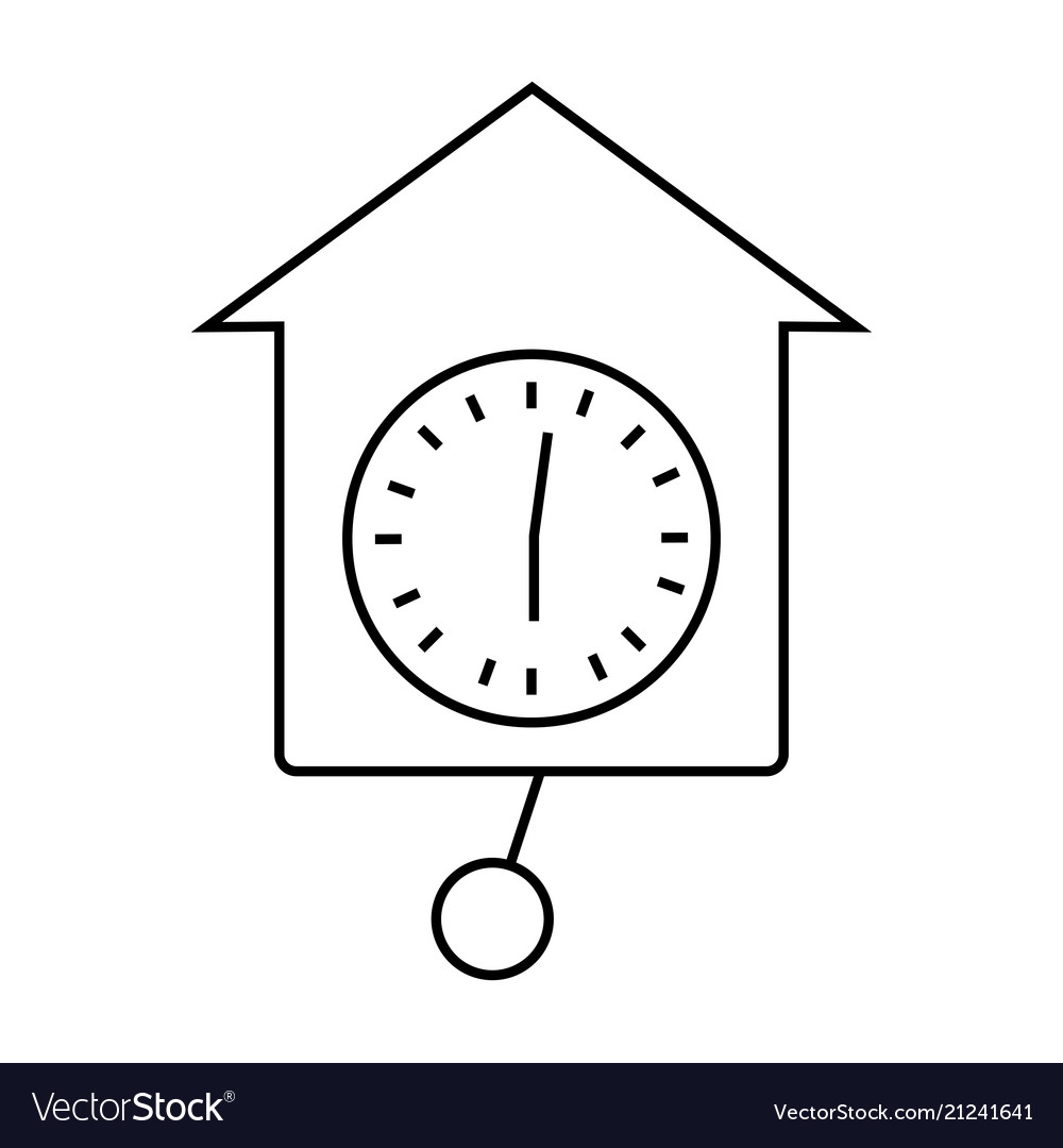 Abstract clock object Royalty Free Vector Image
