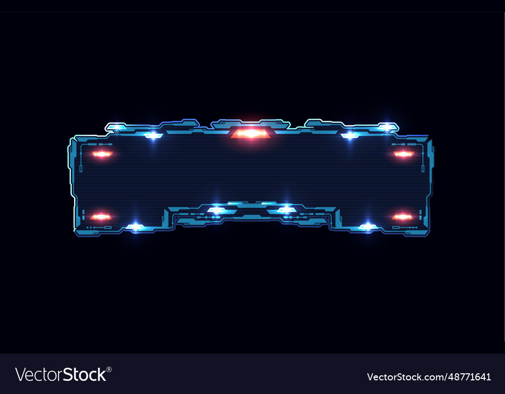 Abstract frame futuristic rectangular Royalty Free Vector
