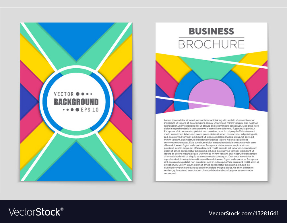 Abstract layout background set for art Royalty Free Vector