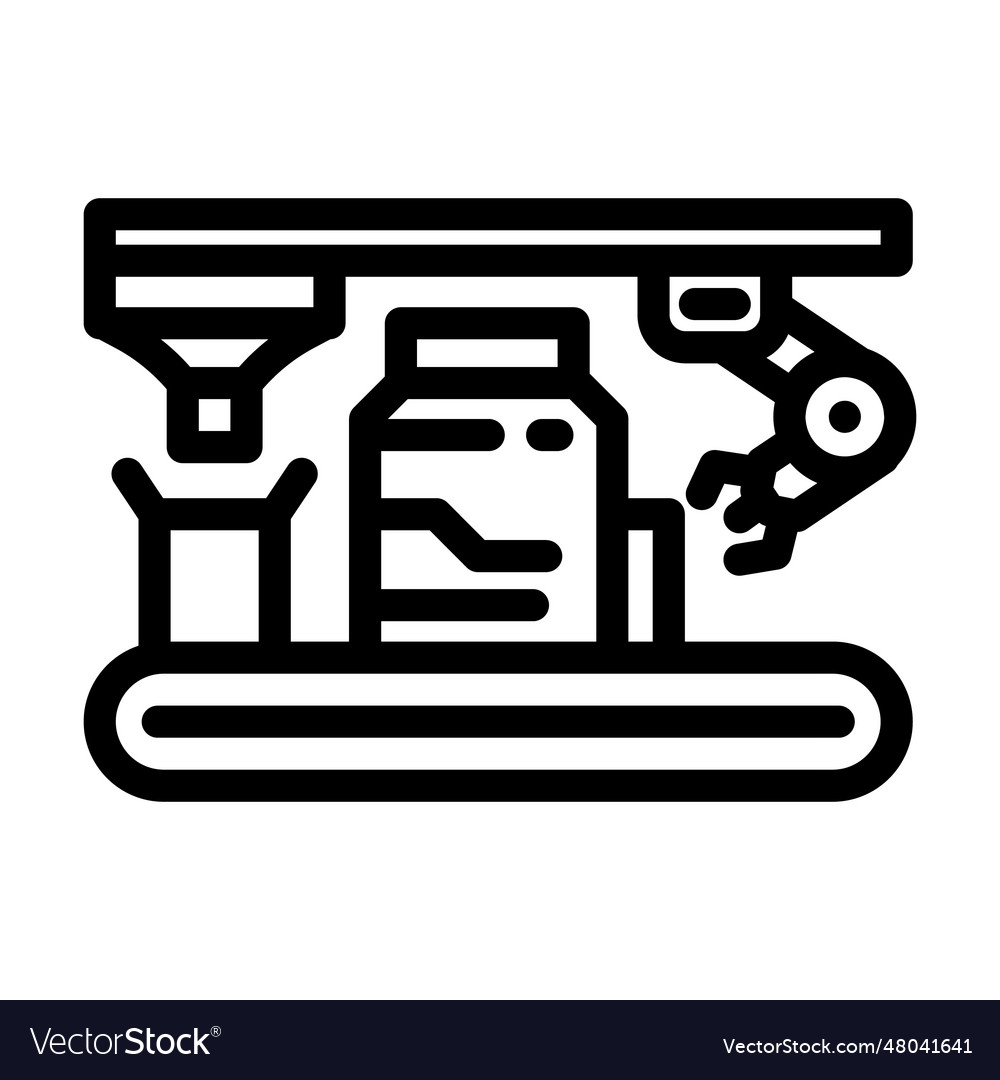 Assembly line manufacturing engineer icon Vector Image