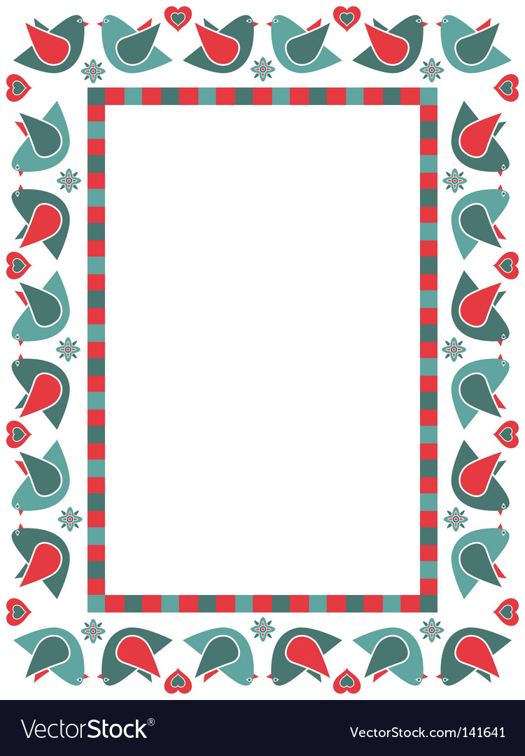 Bird frame Royalty Free Vector Image - VectorStock