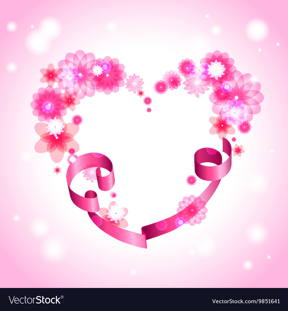 Heart Shape Background Royalty Free Vector Image