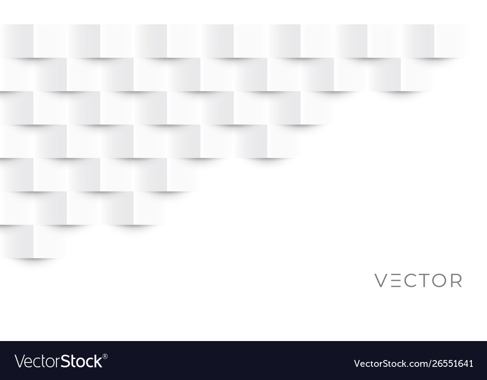 White geometric texture pattern background Vector Image