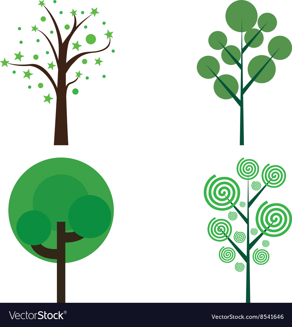 Abstract tree Royalty Free Vector Image - VectorStock
