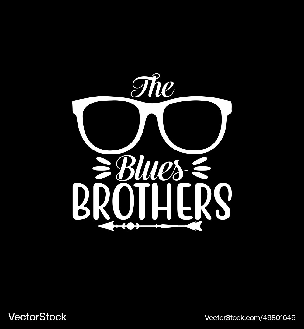 Blues brothers sun glasses logo Royalty Free Vector Image