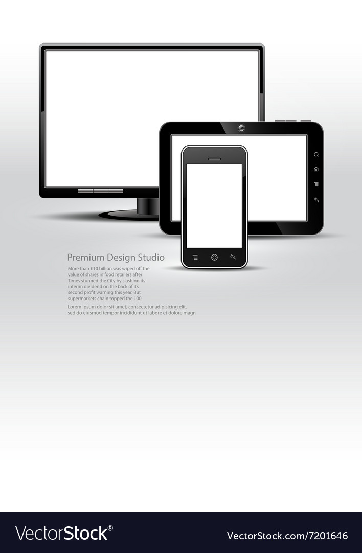 Digital devices Royalty Free Vector Image - VectorStock
