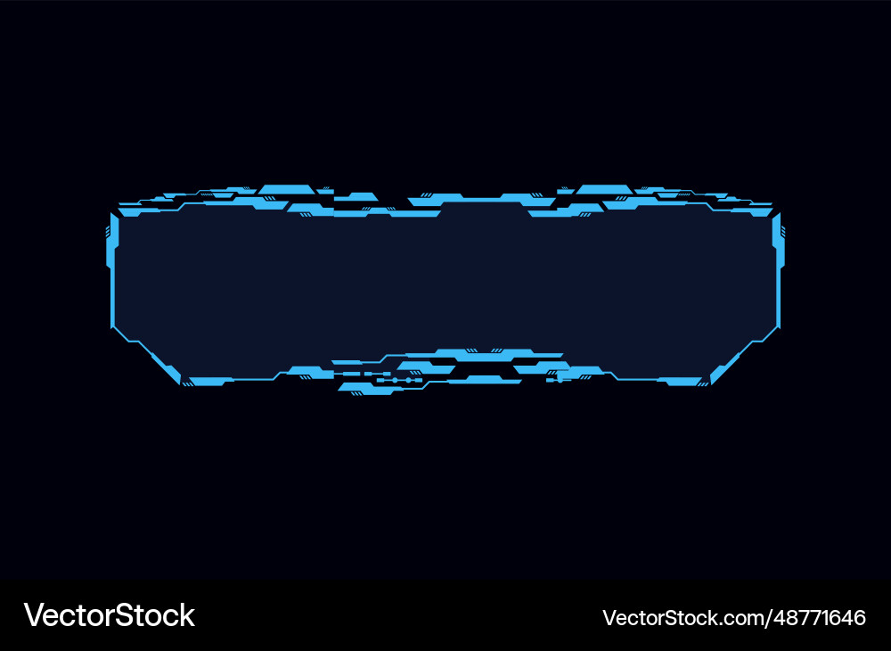 Futuristic user hud frame or info box design Vector Image