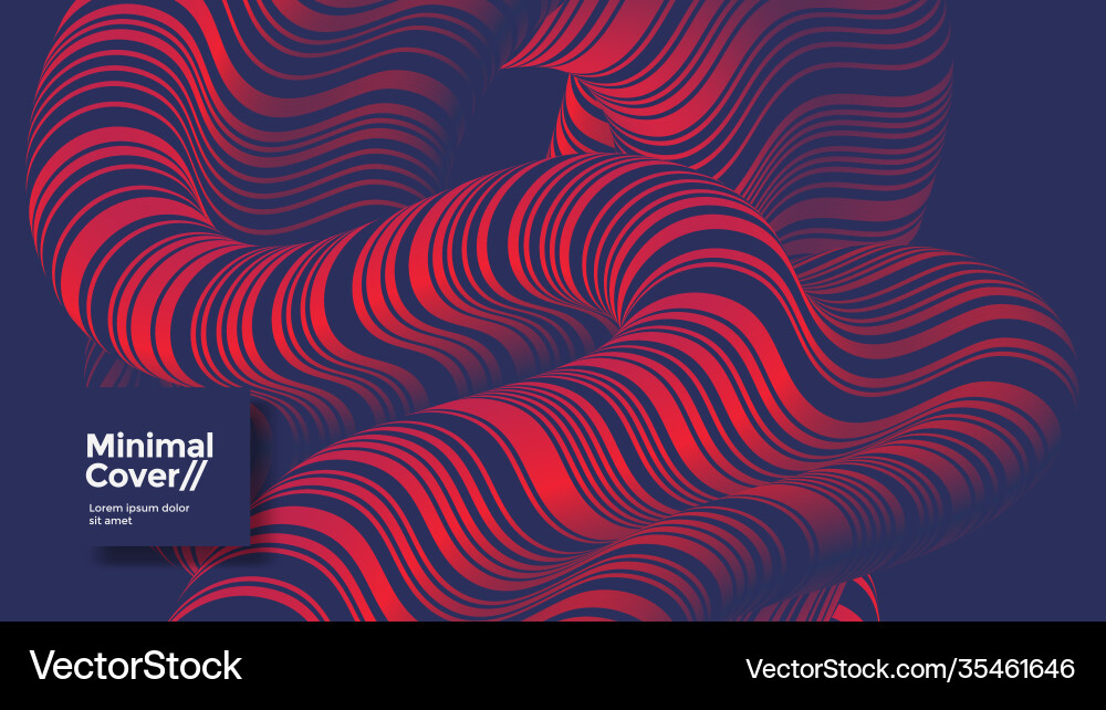 Liquid poster design template in duotone gradients