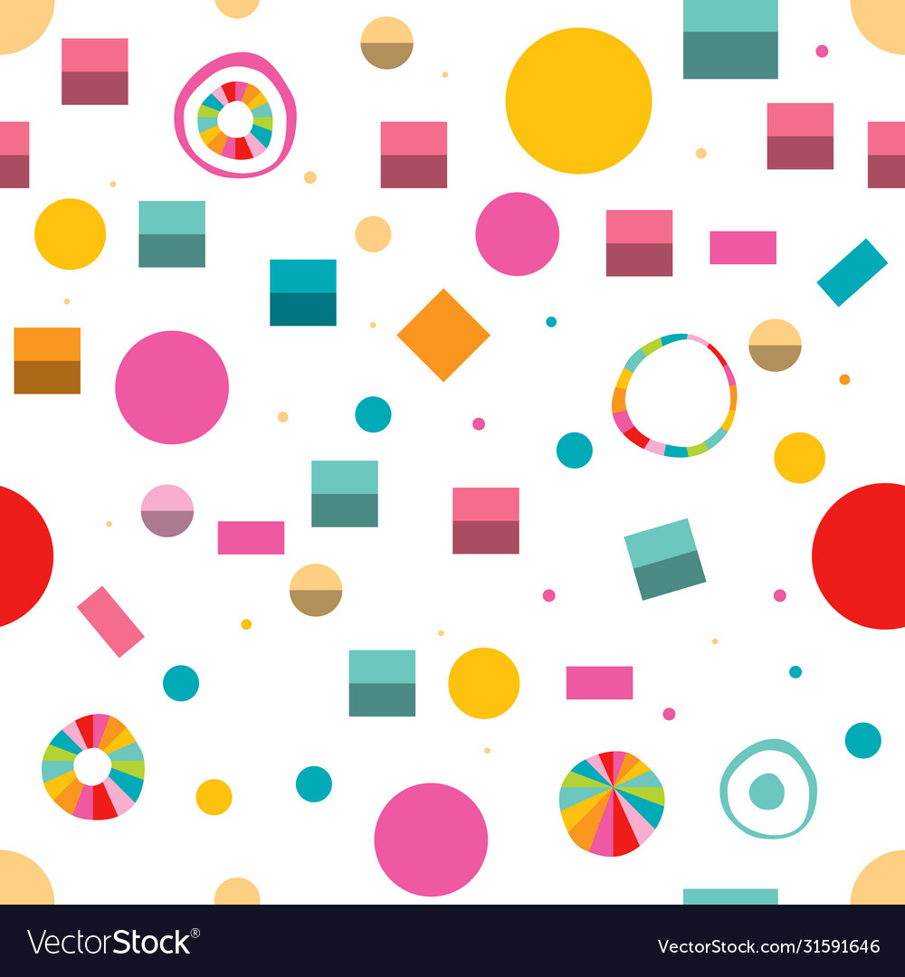 Minimalistic geometric repeat color pattern Vector Image