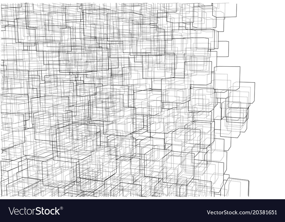 Abstract boxes background Royalty Free Vector Image