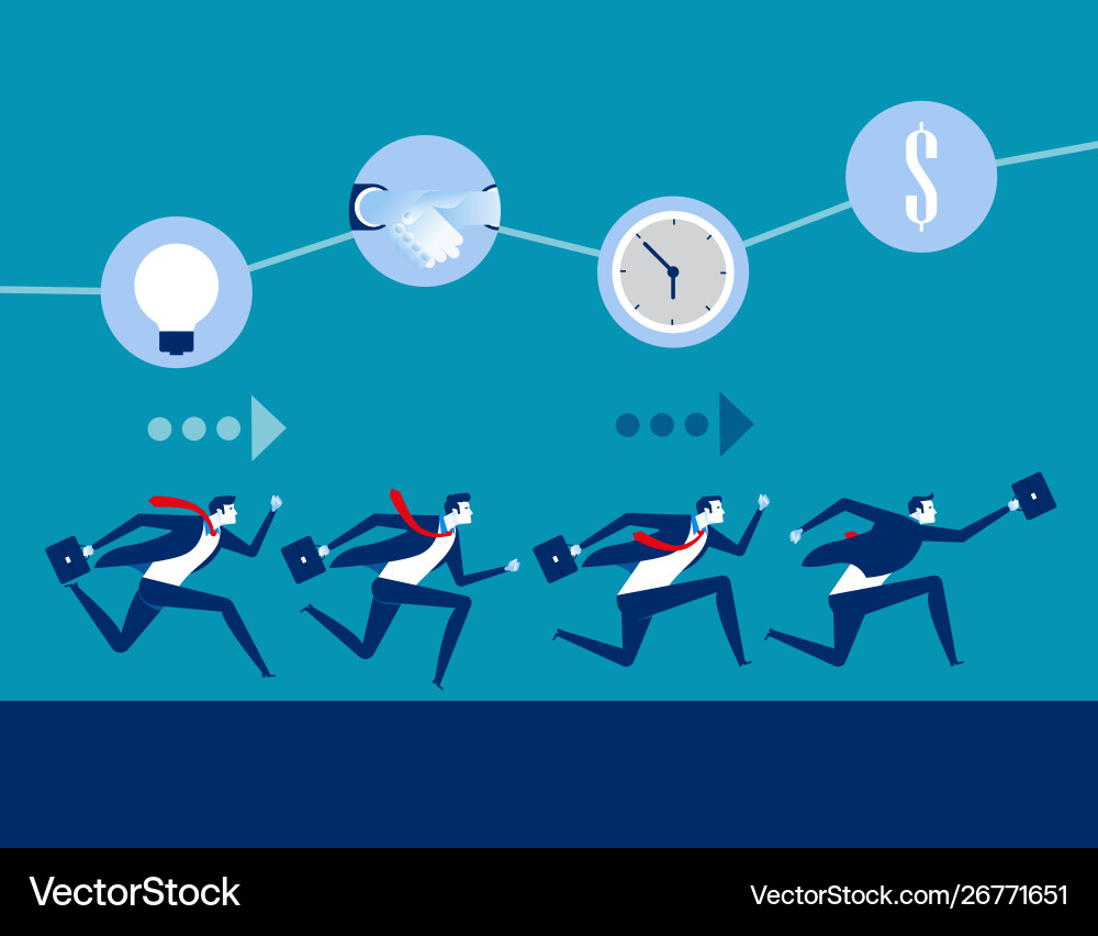 Business and competition concept Royalty Free Vector Image