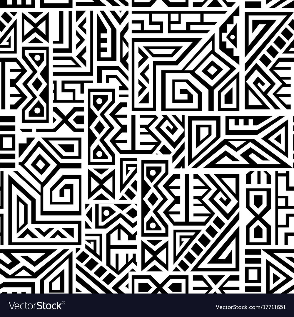 Creative seamless pattern Royalty Free Vector Image
