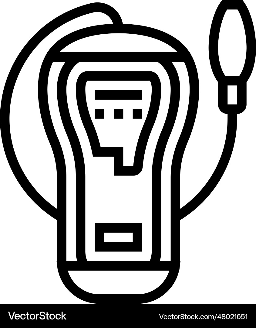 Leak detector gas service line icon Royalty Free Vector