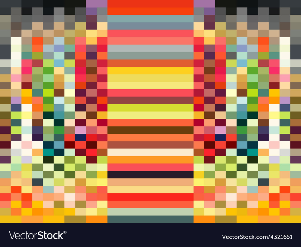 Rectangle rainbow pixel background Royalty Free Vector Image