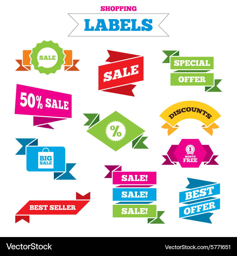 Sale speech bubble icon discount star symbol Vector Image
