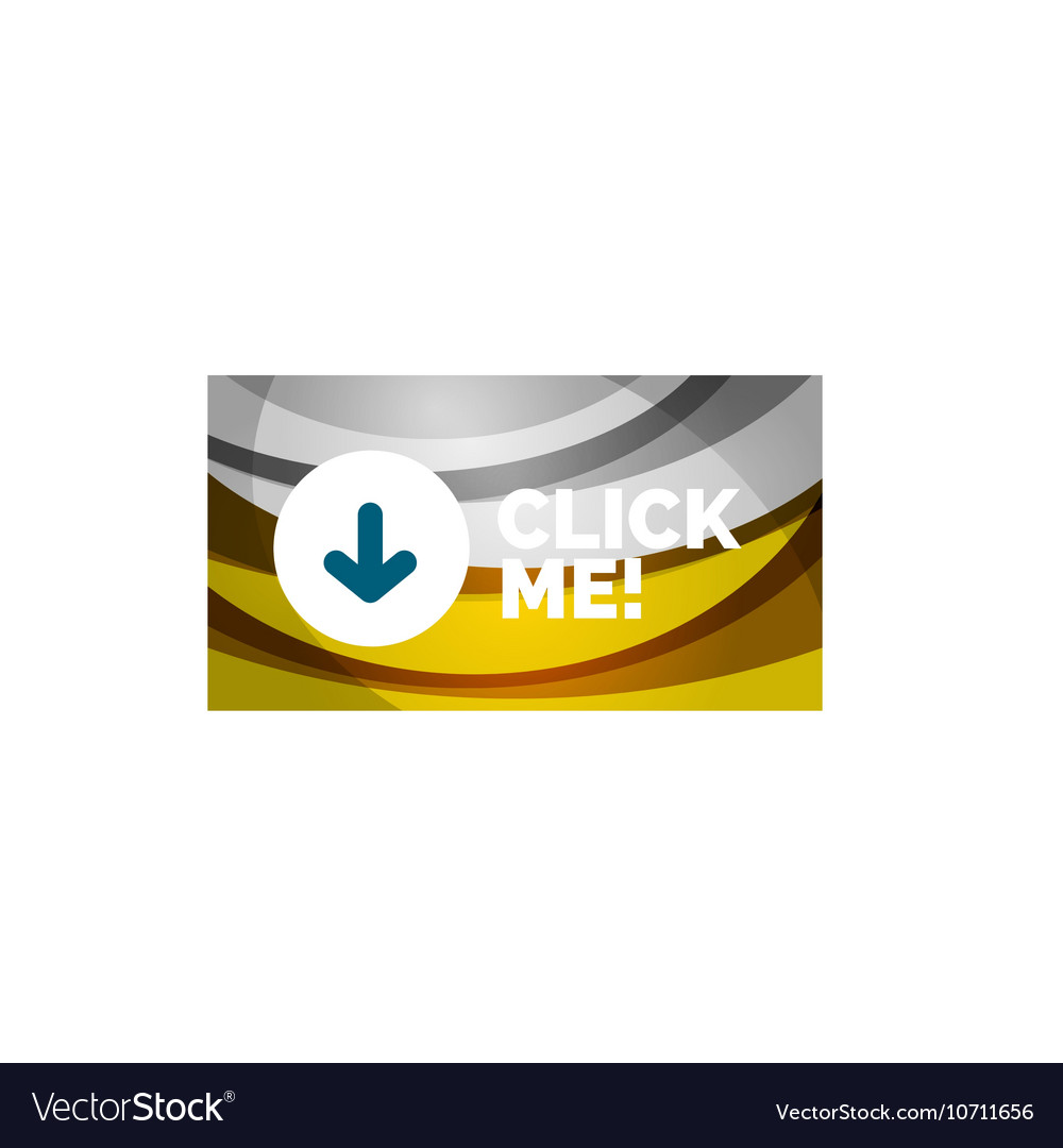 Abstract rectangle button template Royalty Free Vector Image