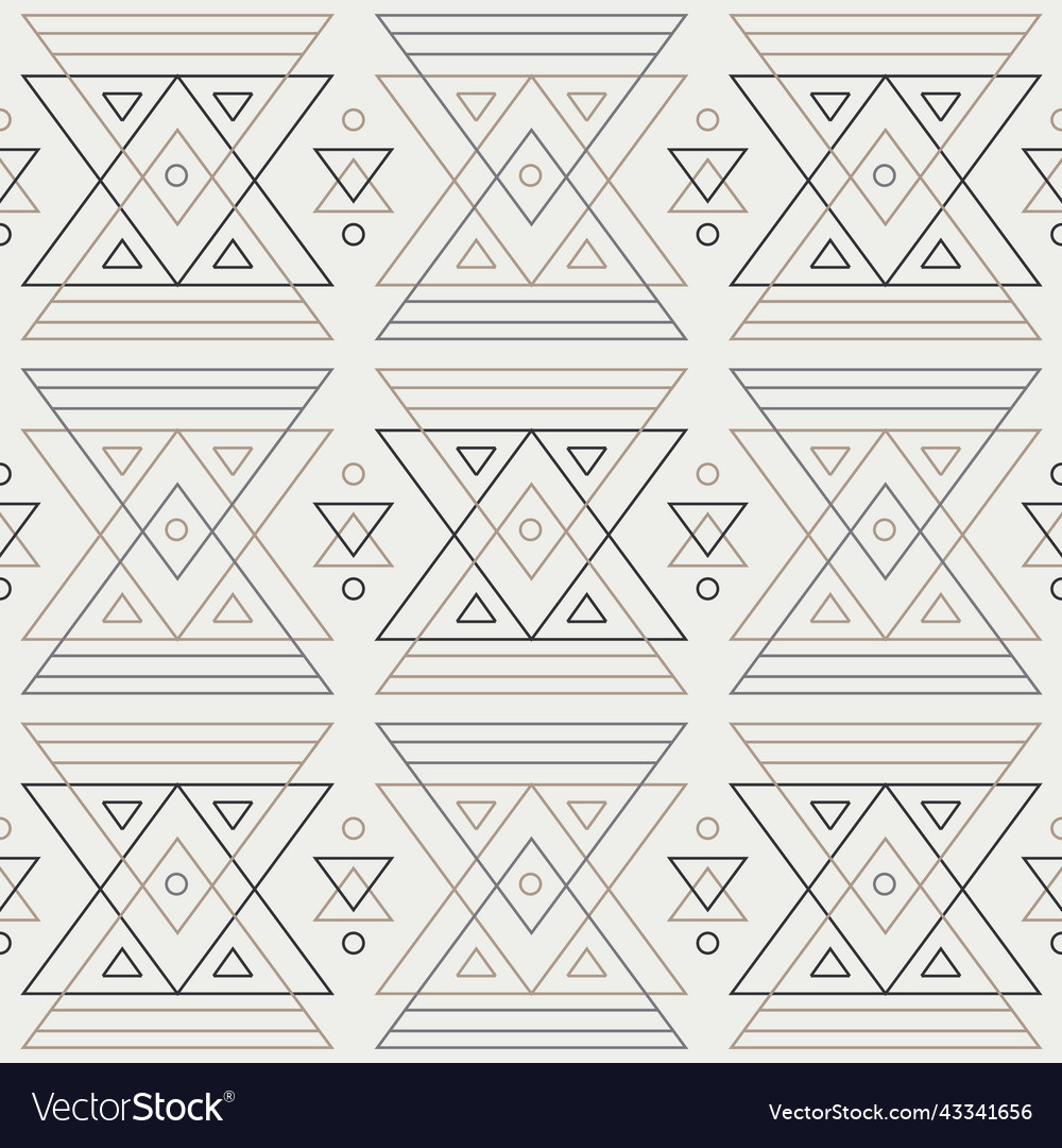 Celtic geometric seamless pattern Royalty Free Vector Image