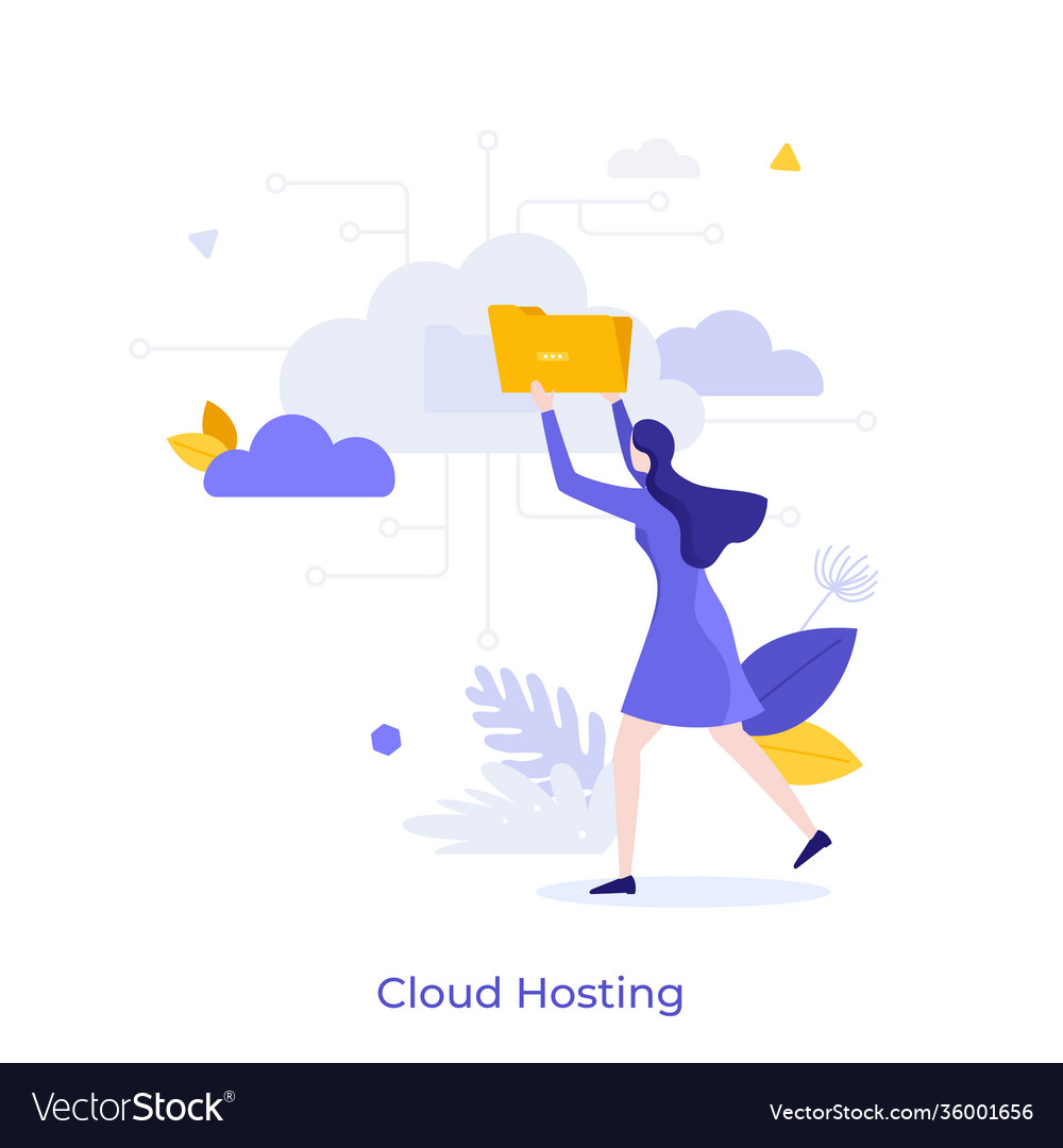 Flat character concept Royalty Free Vector Image