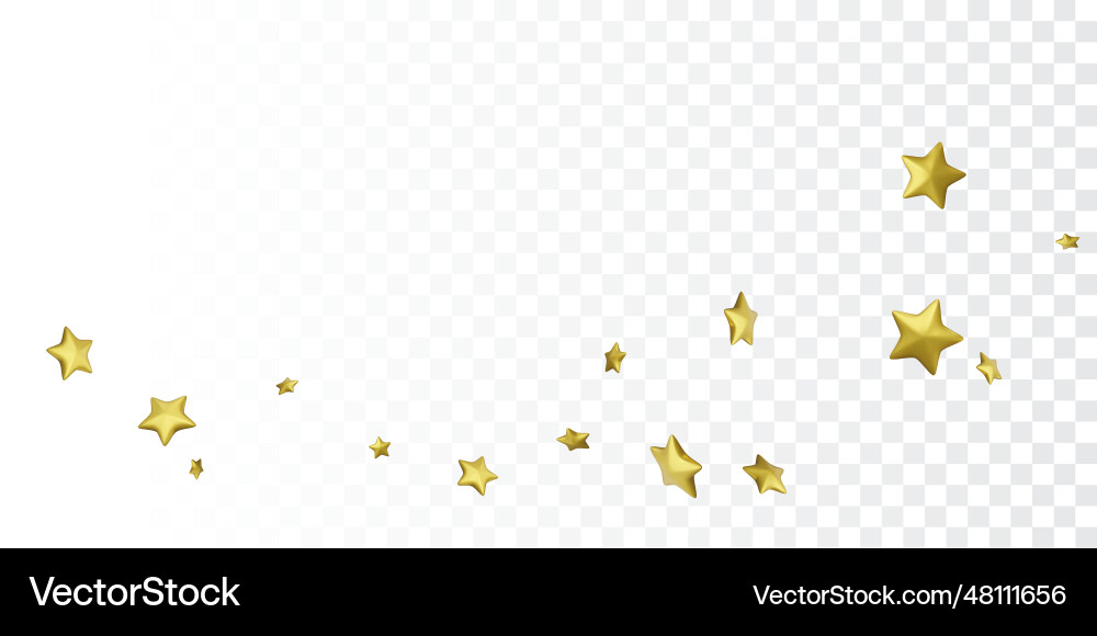 Flying gold star sparkle background holiday Vector Image