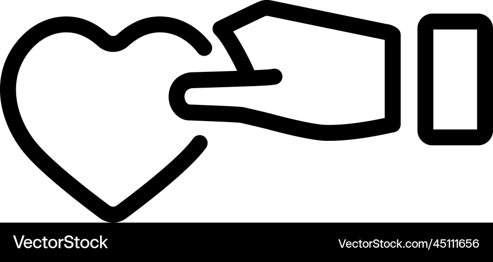 Giving charity icon Royalty Free Vector Image - VectorStock