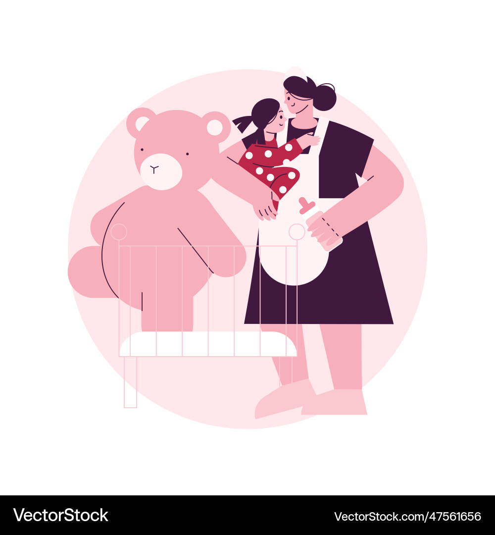 Infant daycare center abstract concept Royalty Free Vector