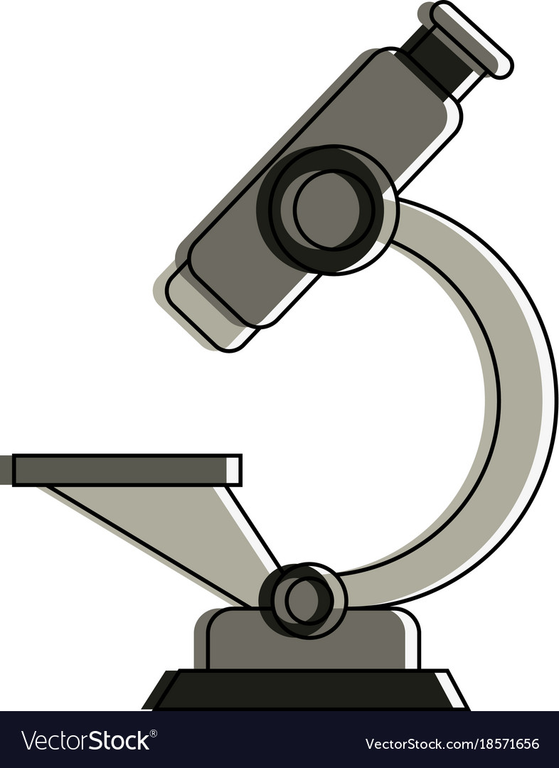 Microscope lab tool Royalty Free Vector Image - VectorStock