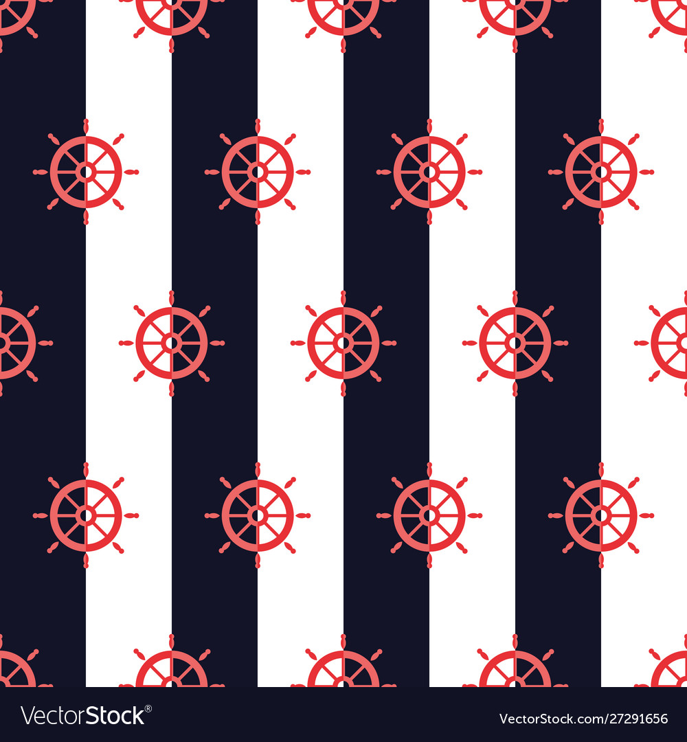 Nautical pattern Royalty Free Vector Image - VectorStock