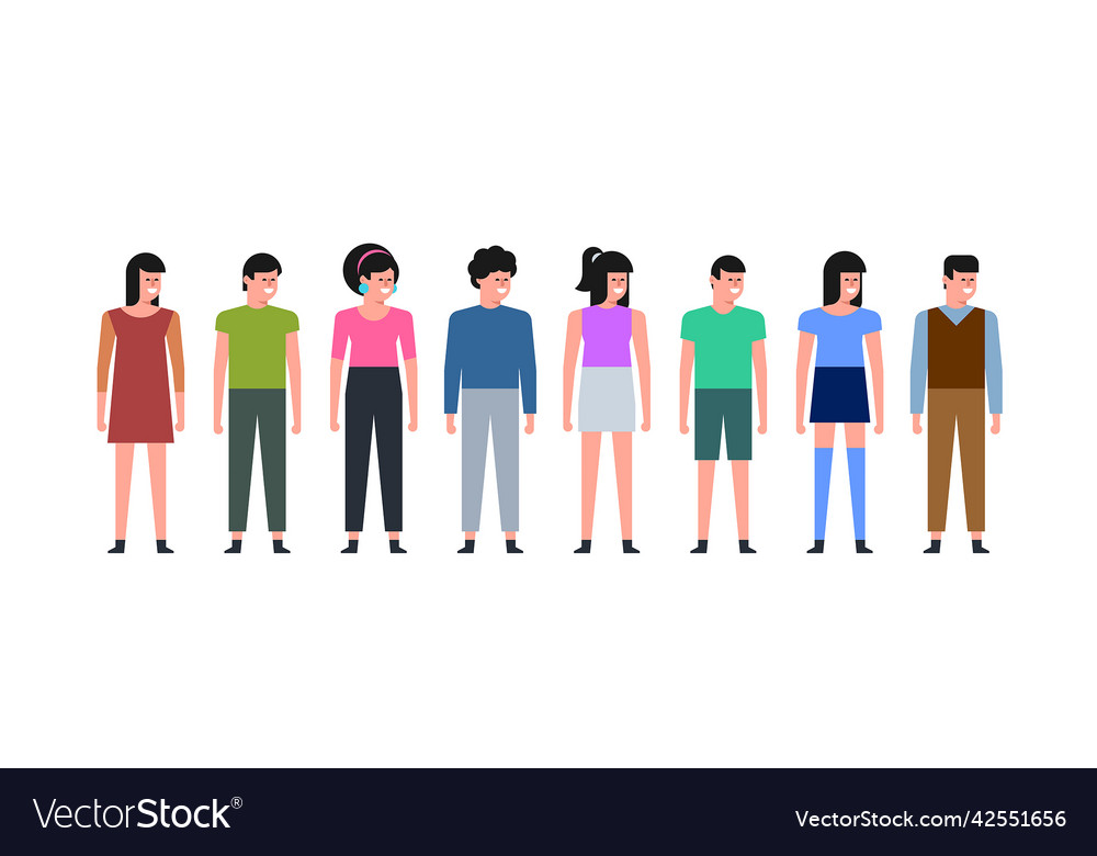 People group Royalty Free Vector Image - VectorStock