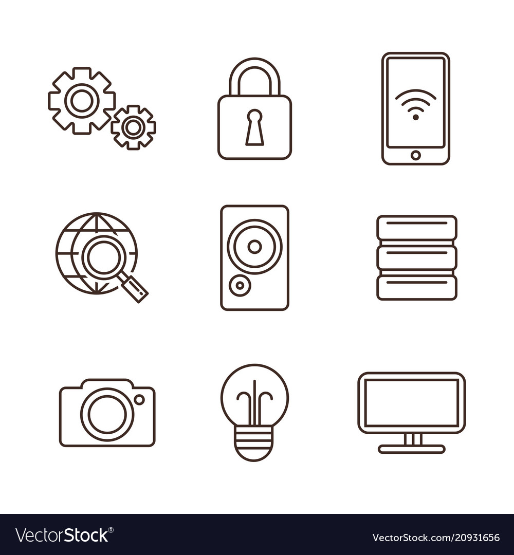 Technology icon Royalty Free Vector Image - VectorStock